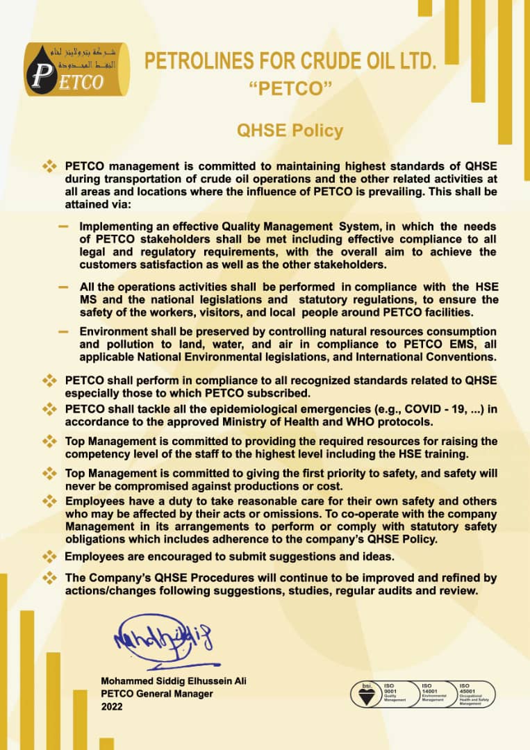 Petrolines for Crude Oil